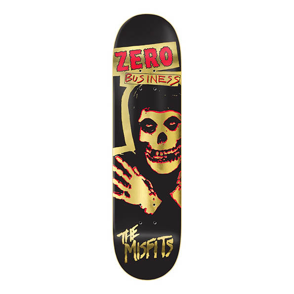Tabla ZERO Skateboards x The Misfits - Business Gold Foil - 8.25" - BOIKOT