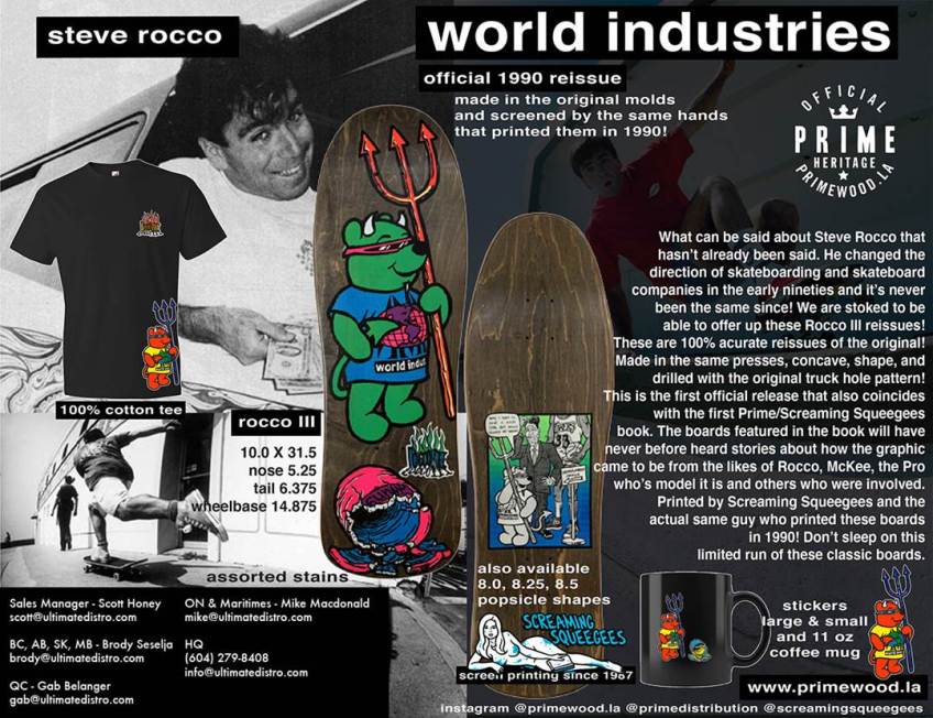 Tabla WORLD INDUSTRIES - Steve Rocco III - 10" - BOIKOT