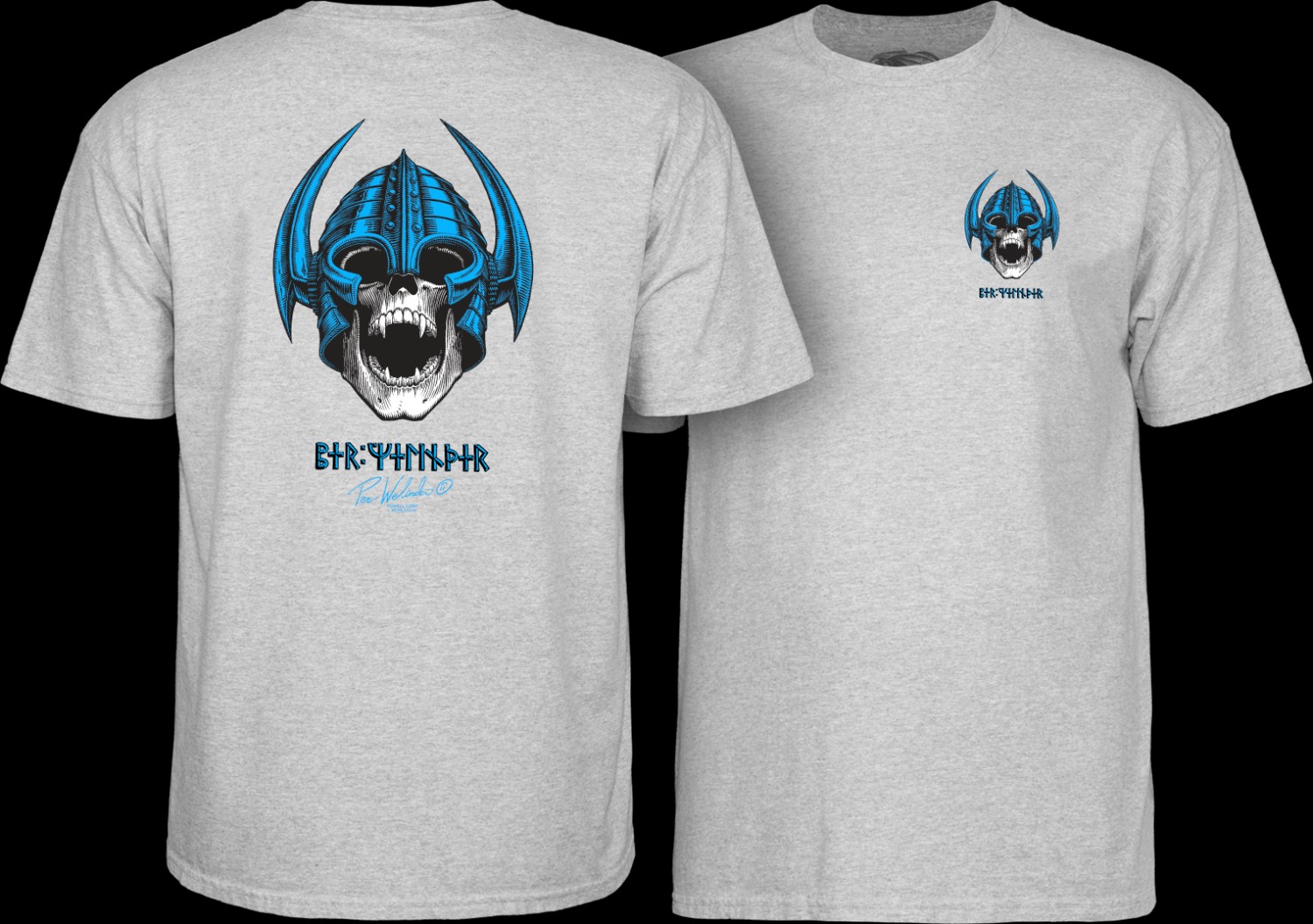 Camiseta POWELL PERALTA - Welinder Skull Gray - BOIKOT